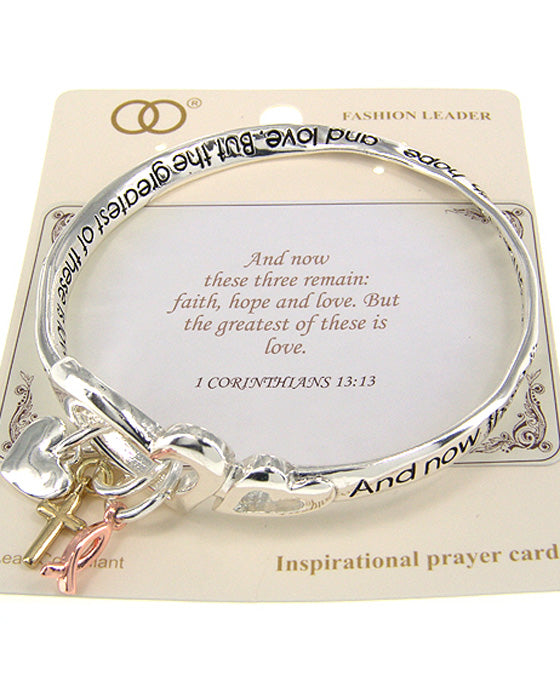 1 Corinthians 13:13 Twisted Bracelet