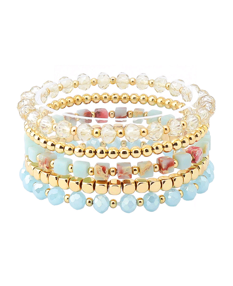 Multi Bead Stackable Bracelet