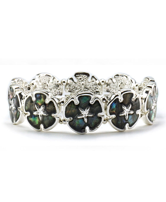 Sand Dollar w/ Abalone Bracelet