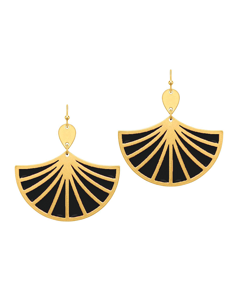 Epoxy Fanwise Earring