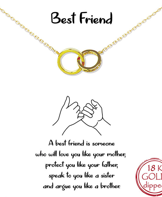 Two Circle Intertwined Necklace