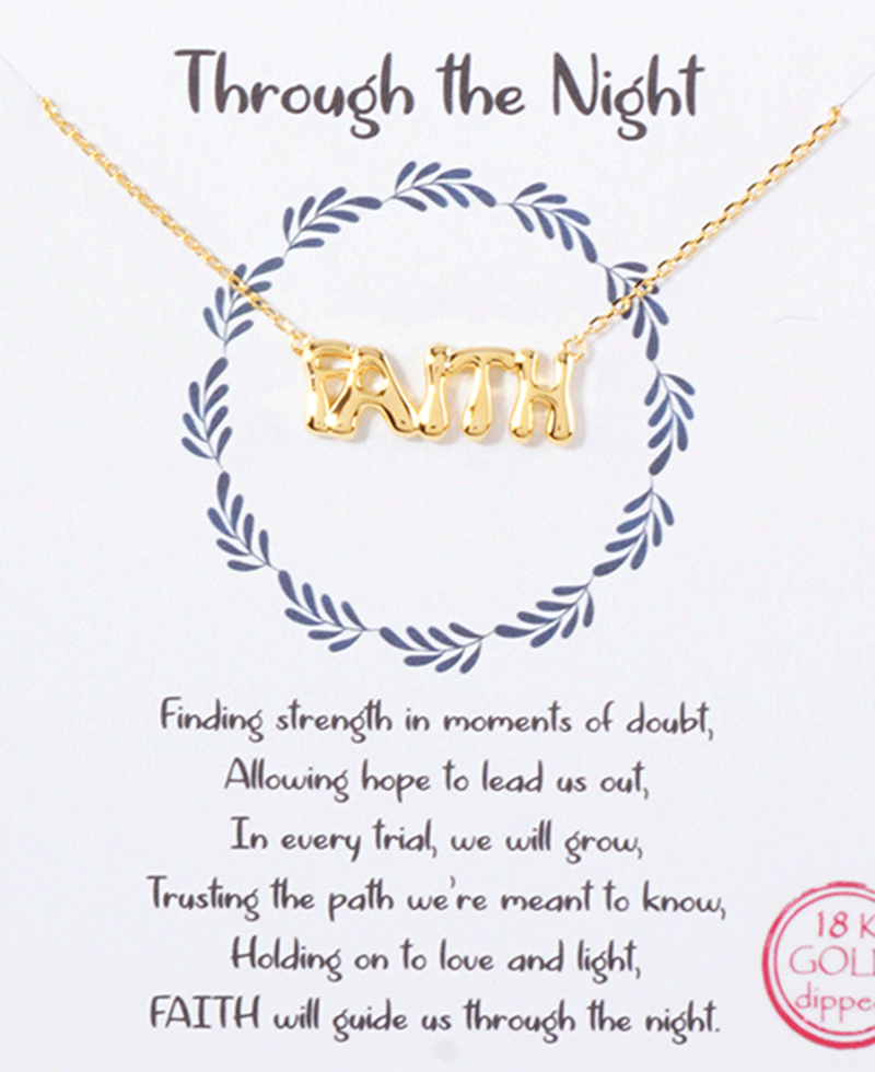 FAITH Letter Necklace