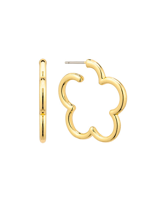 30mm Metal Flower Earring