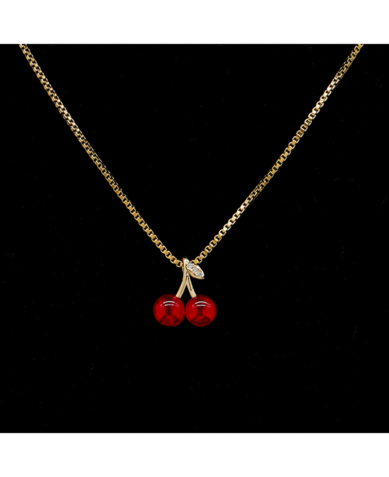 Cherry Chain Necklace