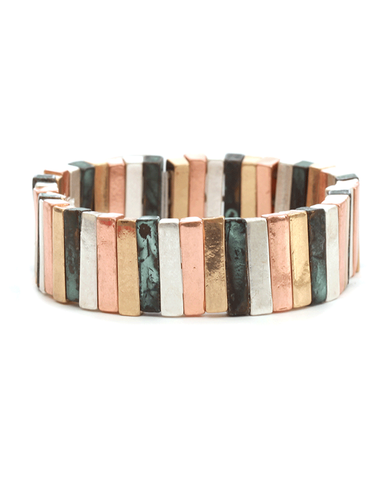 Metal Bar Elastic Bracelet